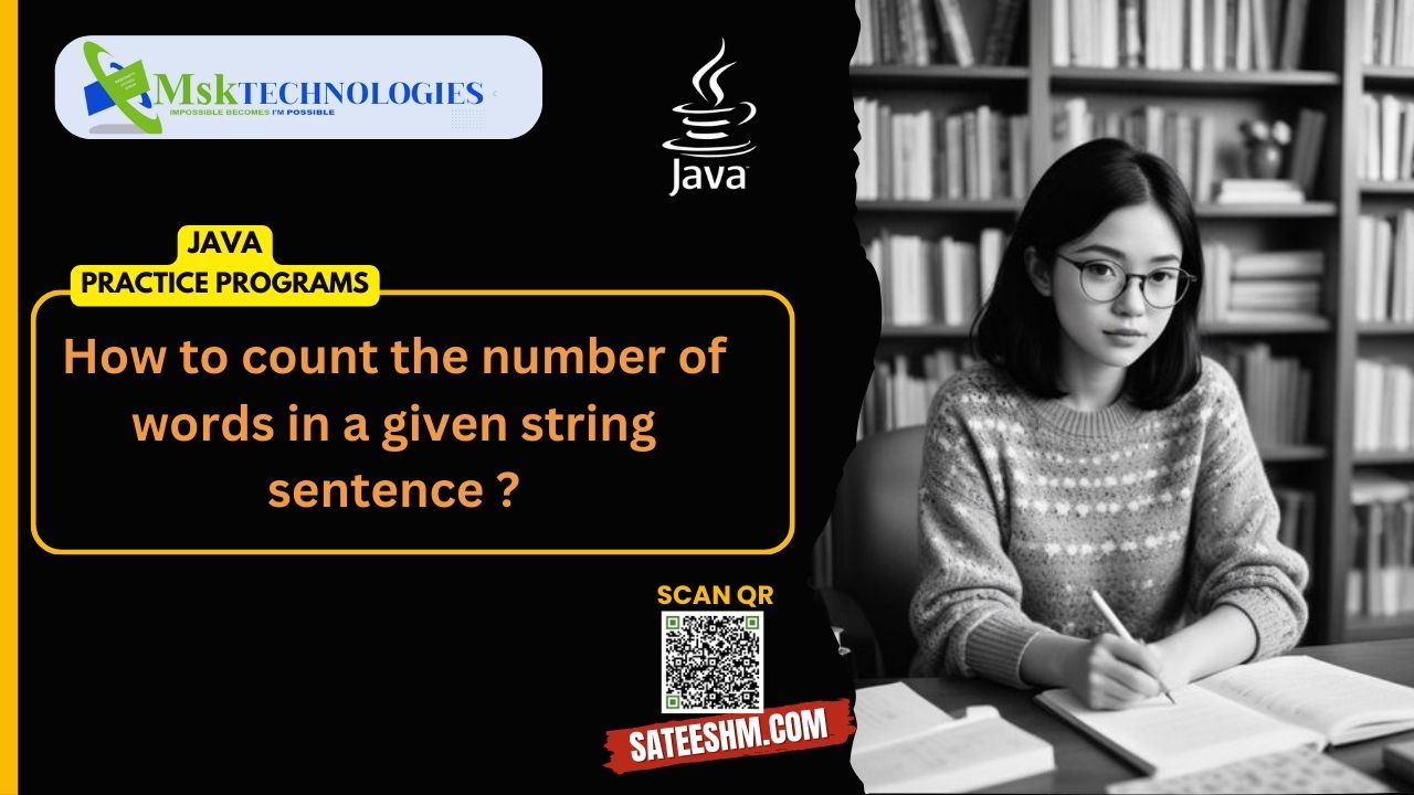 How To Count The Number Of Words In A Given String Sentence