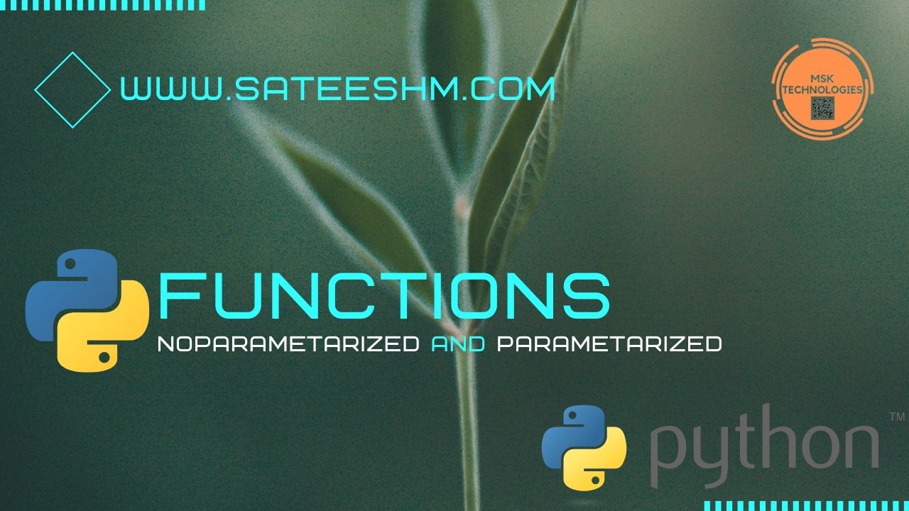 Python Functions MSK Technologies