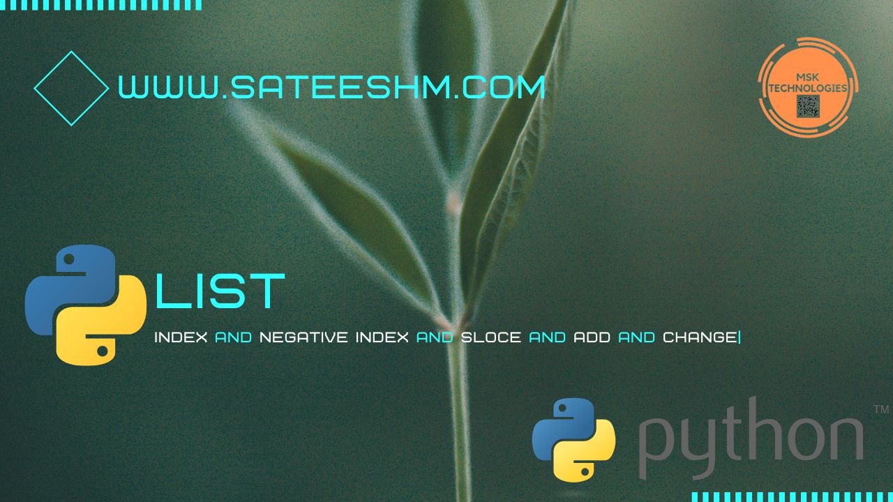 Python List MSK Technologies